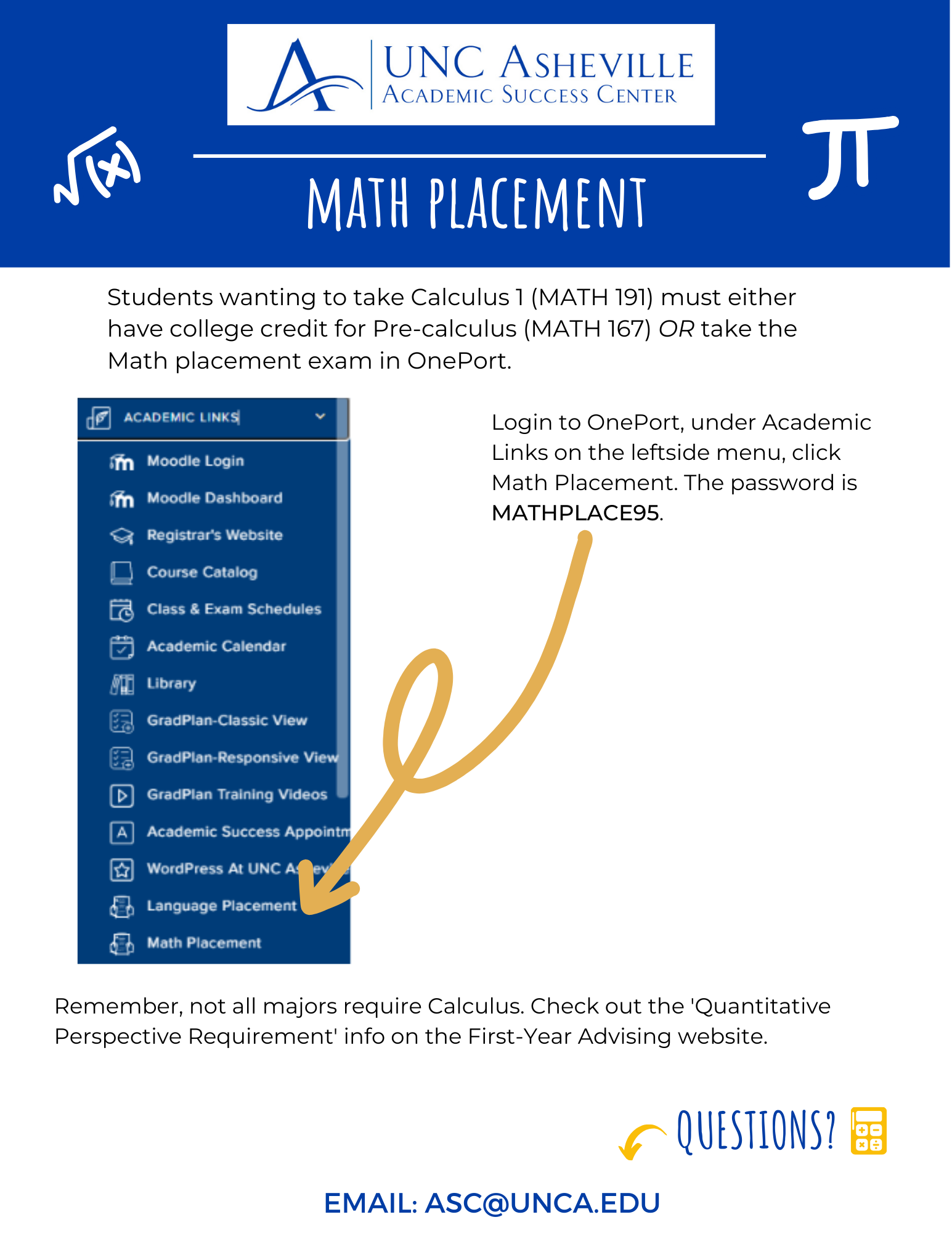 First-Year Students - Academic Advising